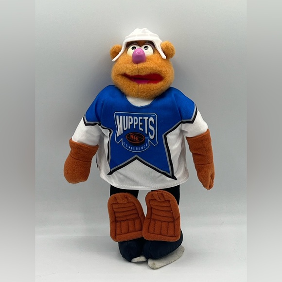 McDonald's | Toys | 995 The Muppets Nhl Hockey Goalie Fozzie Bear Plush ...